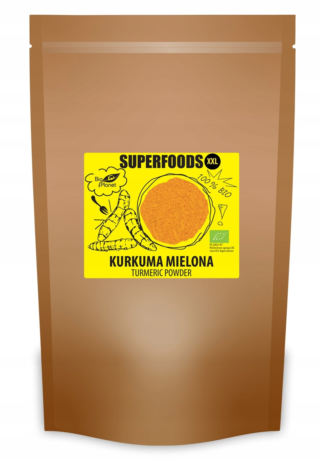 KURKUMA MIELONA BIO 500 g - BIO PLANET (5903900366267) • Cena, Opinie ...