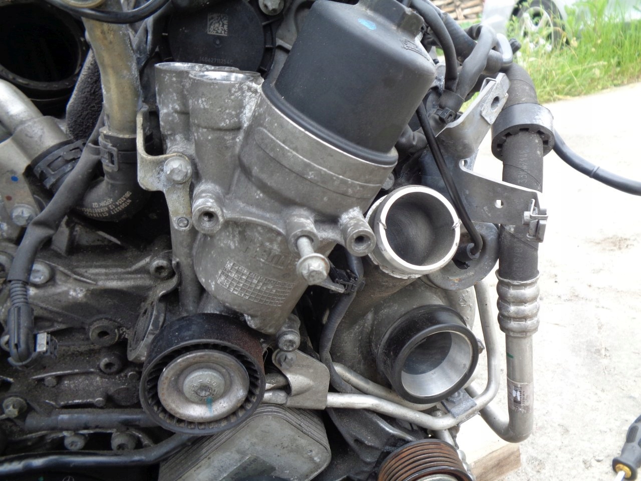 MERCEDES W212 E63 5.5 157 PODSTAWA FILTRA OLEJU A2781800710 2781800710 ...