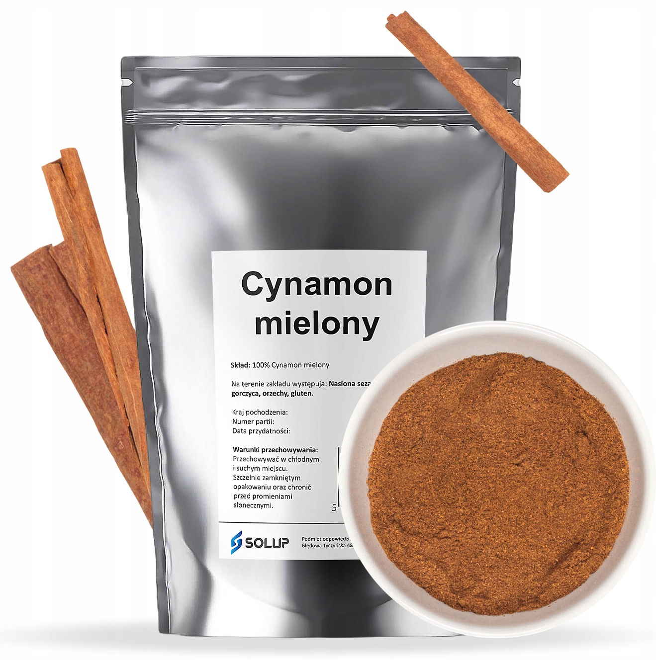 CYNAMON MIELONY aromatyczny PRZYPRAWA 100g (5905249400145) • Cena ...