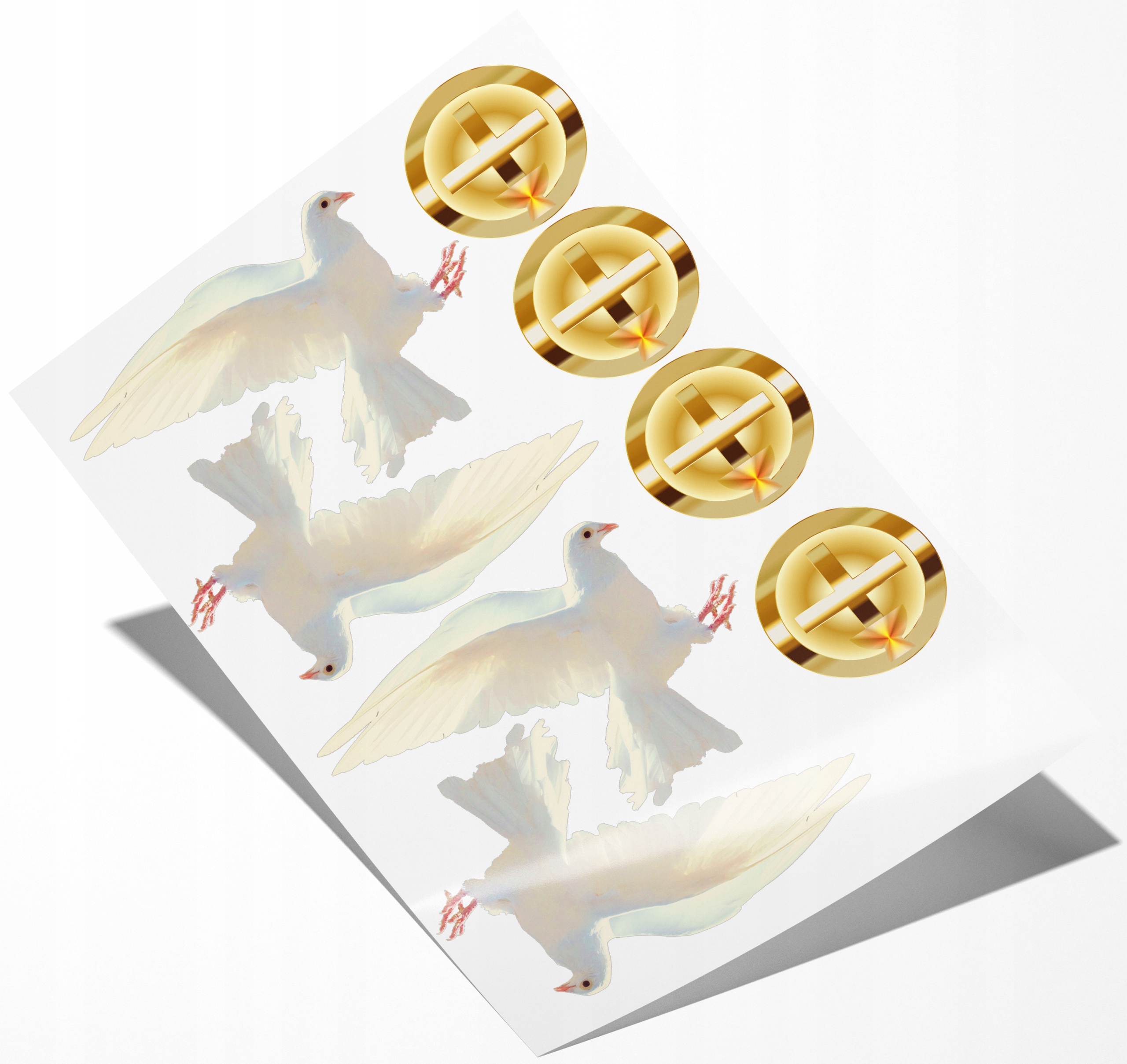 PAPIER WAFLOWY I KOMUNIA ŚWIĘTA IHS OPŁATEK GOŁĄB A4 13332841848 - Allegro.pl