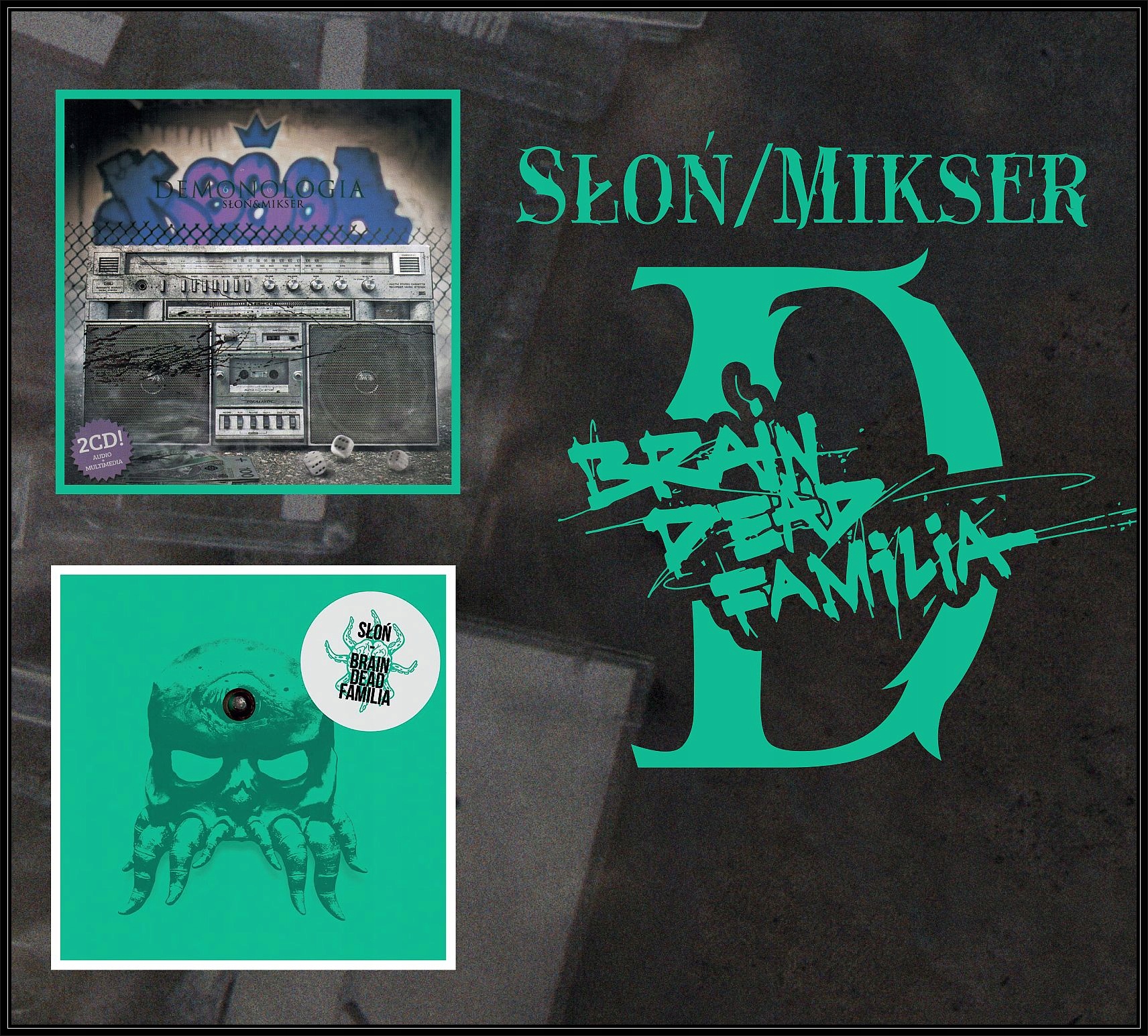 Słoń Mikser - DEMONOLOGIA + BDF Brain Dead Familia 13696698066 - Sklepy ...