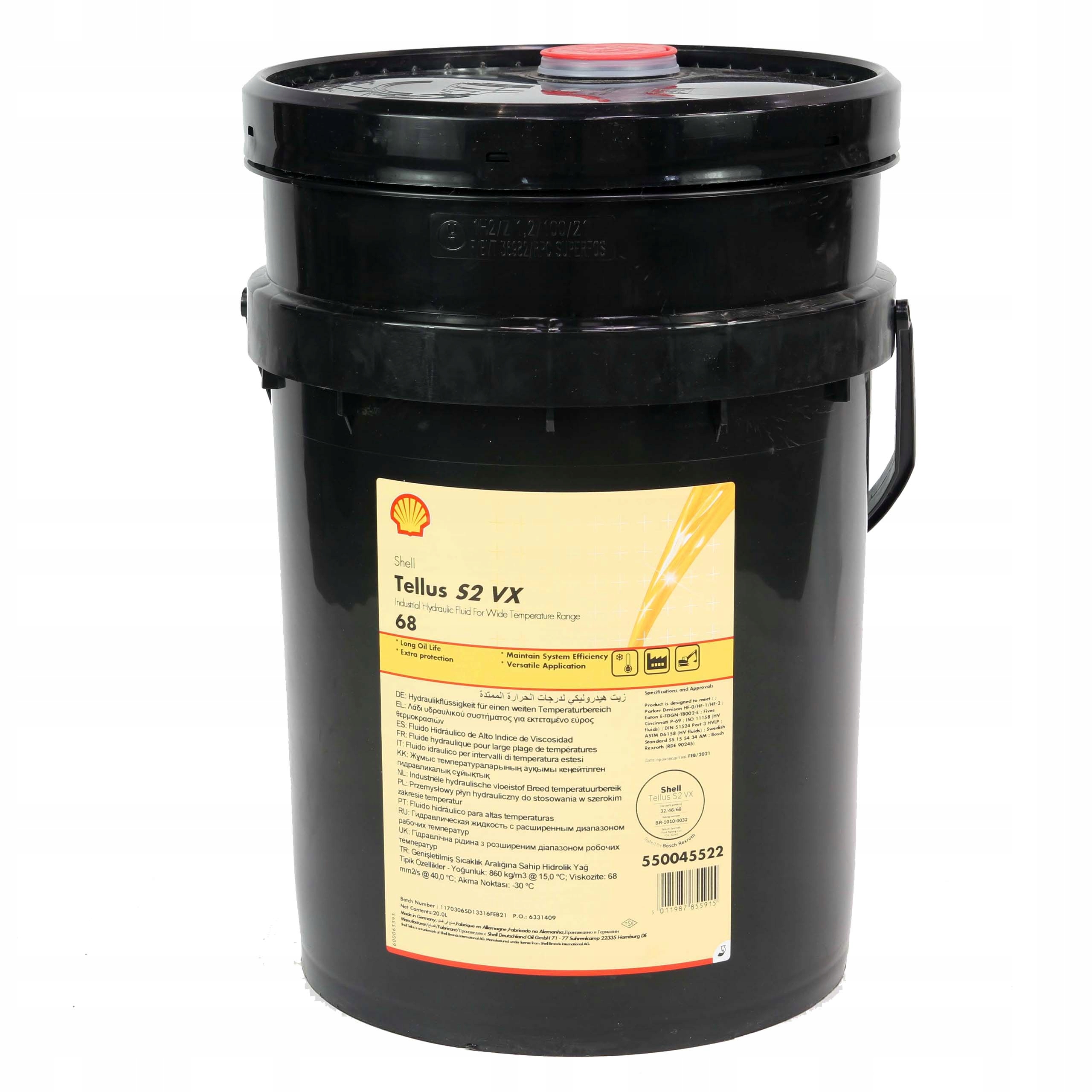 Olej hydrauliczny Shell 550045522 20 l • Cena, Opinie - Allegro