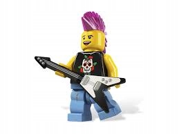 Lego Minifigures 4 col04-4 Punk Rocker FIGURKA U • Cena, Opinie - Allegro