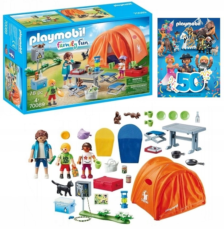 Playmobil Family Fun 70089 Rodzina na kempingu (4008789700896) • Cena ...