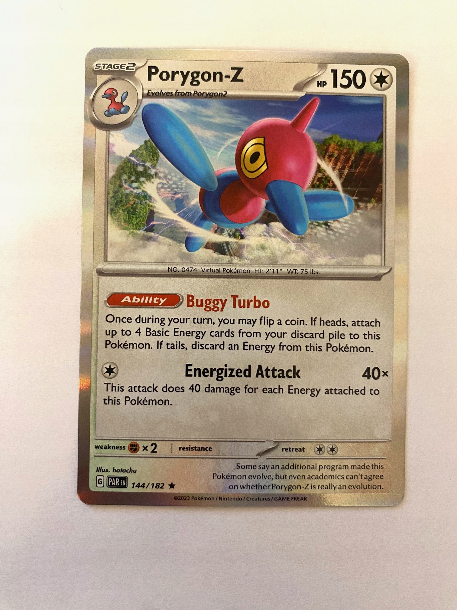 Pokémon Paradox RIft holo 144/182 Porygon-Z, • Ceny, Recenze - Allegro