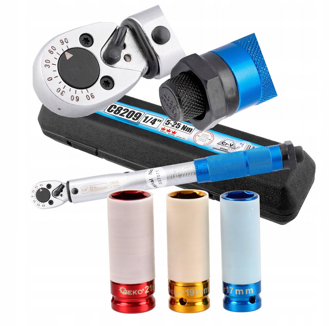 KLUCZ DYNAMOMETRYCZNY 1/4" 5-25Nm C8209 RICHMANN 5906741682091 za 168 ...