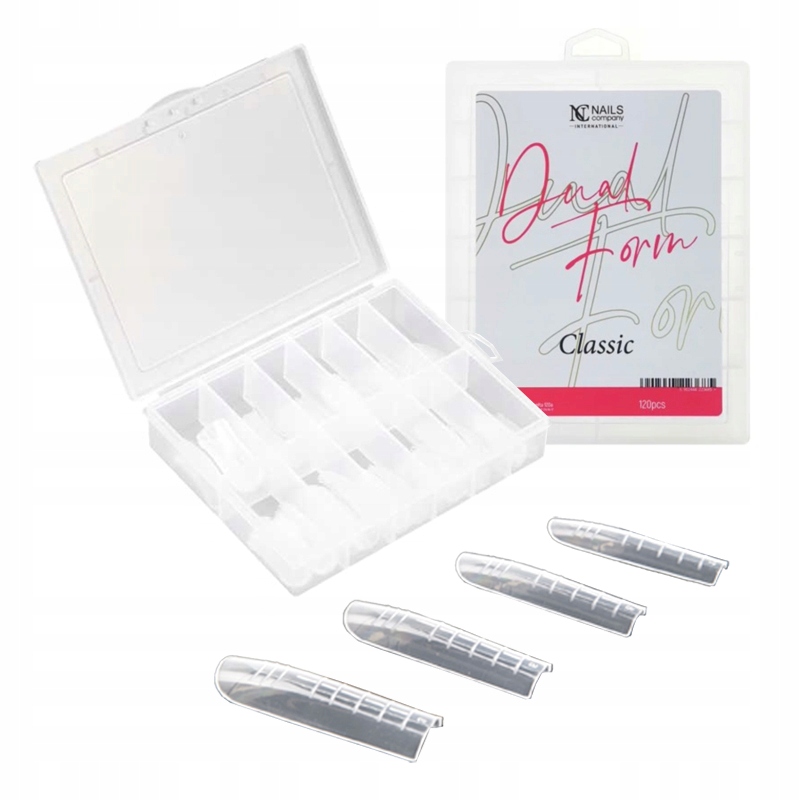 Tipsy Nails Company Dual Form Classic 120 sztuk przezroczyste ...