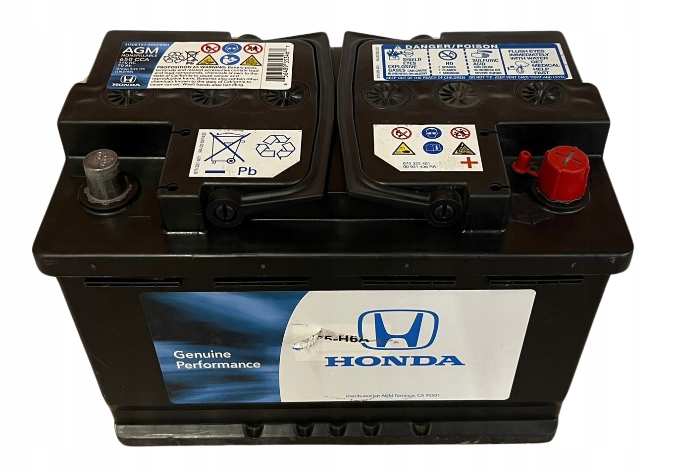 Akumulator Honda 31500-TZ7-AGM100M 31500-TZ7-AGM100M za 1199 zł z ...