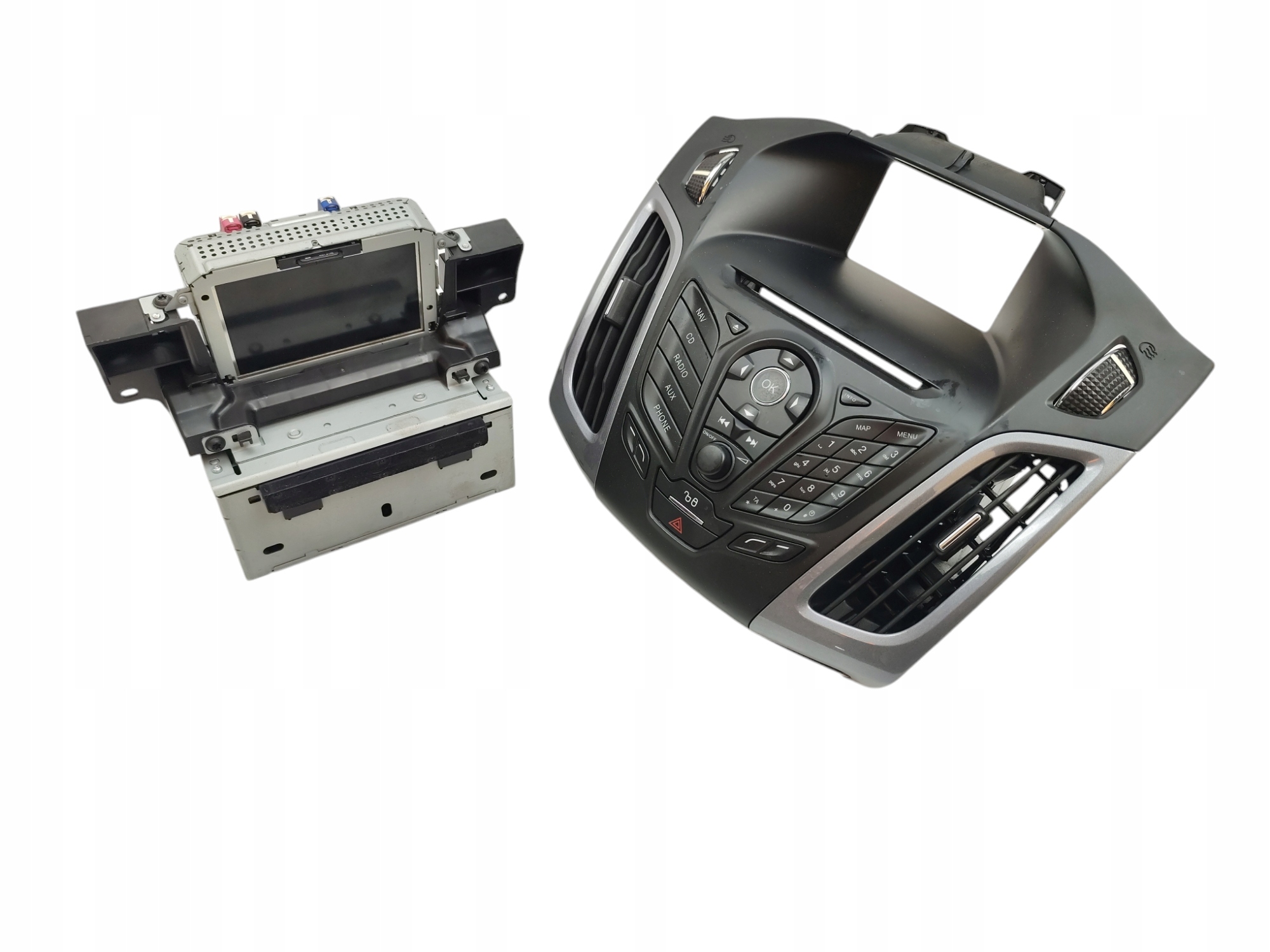 RADIO WYŚWIETLACZ PANEL KPL FORD FOCUS MK3 AM5T-18B955-DJ BM5T-18C815 ...