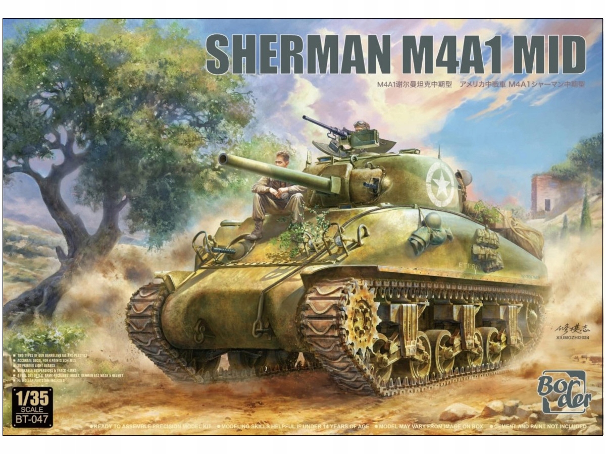 Tank Border BT-047 Sherman M4A1 Mid - Allegro