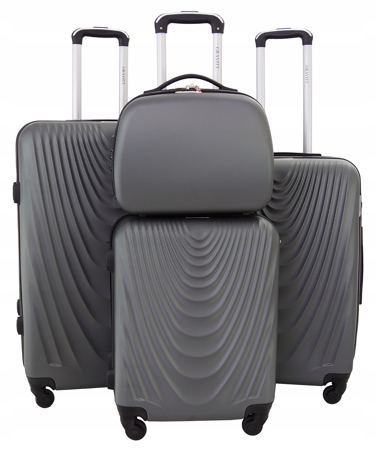 ZESTAW WALIZEK 4w1 WALIZKA PODRÓŻNA GRAVITT 1050 - 1050 - 14130619128 ...