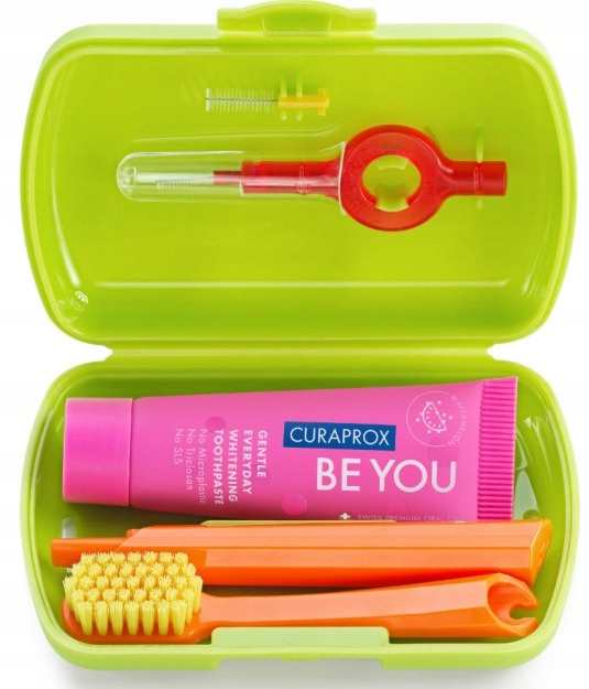 CURAPROX KOMPAKTNÍ CESTOVNÍ SET KARTÁČEK + ZELENÁ PASTA za 320 Kč - Allegro