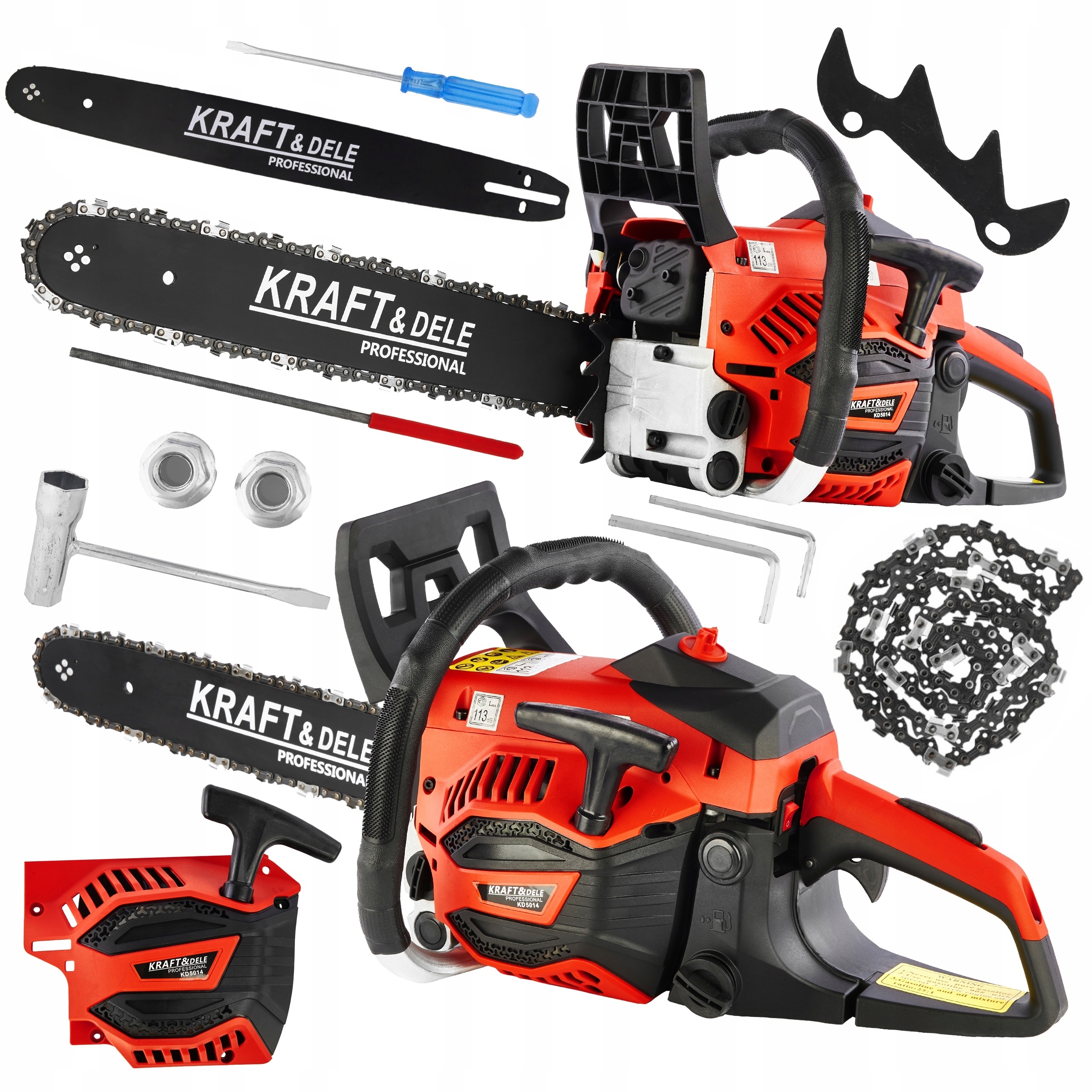 PIŁA SPALINOWA PILARKA ŁAŃCUCHOWA 4,3KM 40cm3 + łańcuch + prowadnica ...