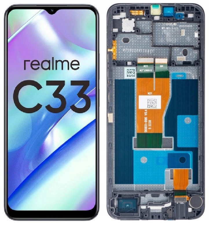 Oryginał Wyświetlacz do Realme C33 Ramka Service Pack RMX3624 • Opinie ...