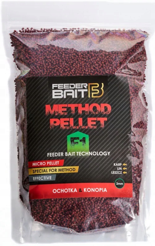 Pellet 2mm METHOD FEEDER BAIT F1 OCHOTKA I KONOPIA - 12824447009 - Allegro
