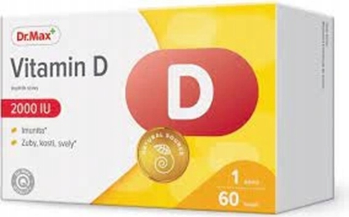 VITAMIN D 2000 IU DR.MAX , 60 KAPS. (8595566415099) • Cena, Opinie ...