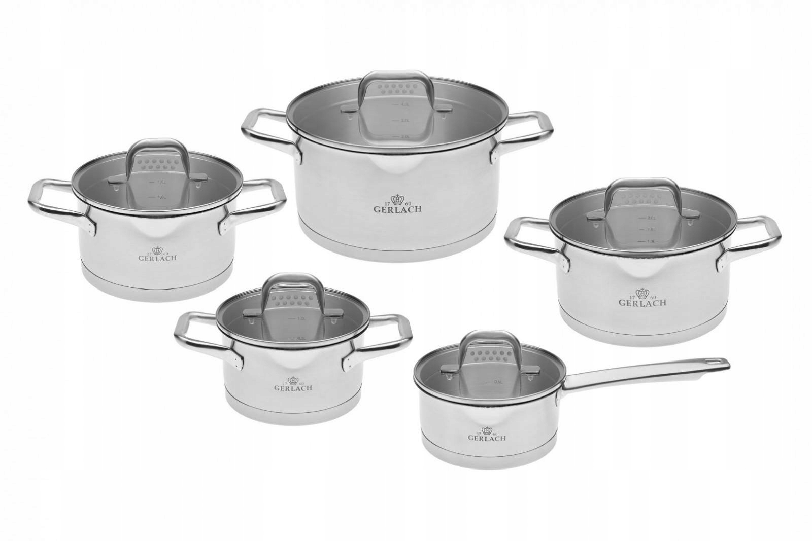 Gerlach Sada hrncov 10 ks. MODEL Indukcia | KúpSiTo.sk - Tovar z Poľska