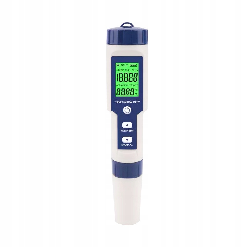 PH TDS EC METER WATER QUALITY TESTER SENSOR THERMOMETER 5in1 OSMOSIS ...