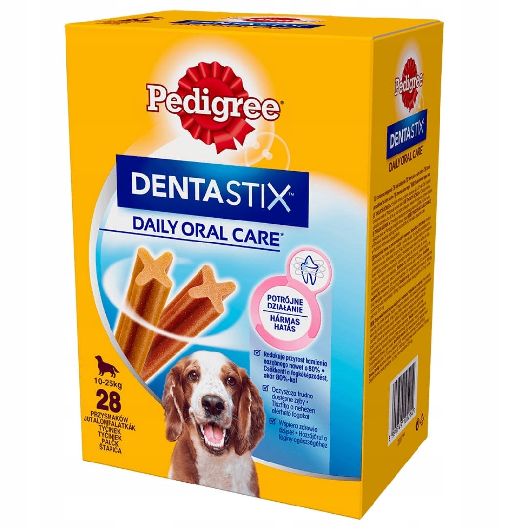 PEDIGREE DentaStix Medium 28szt- 4x180g Średn Rasy (5998749105214 ...