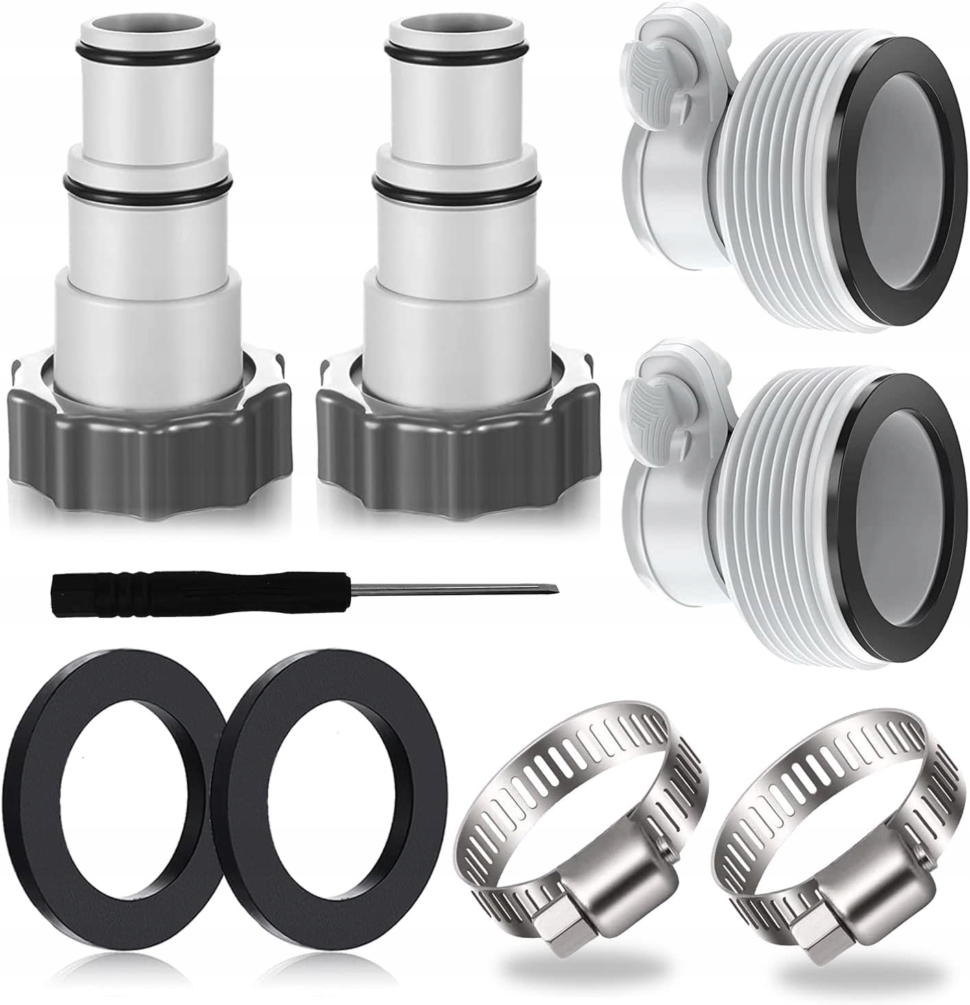 ZŁĄCZKA REDUKCJA DO WĘŻY DLA POMP WĘŻE BASENY 2SZT ADAPTER DO INTEX 32 ...