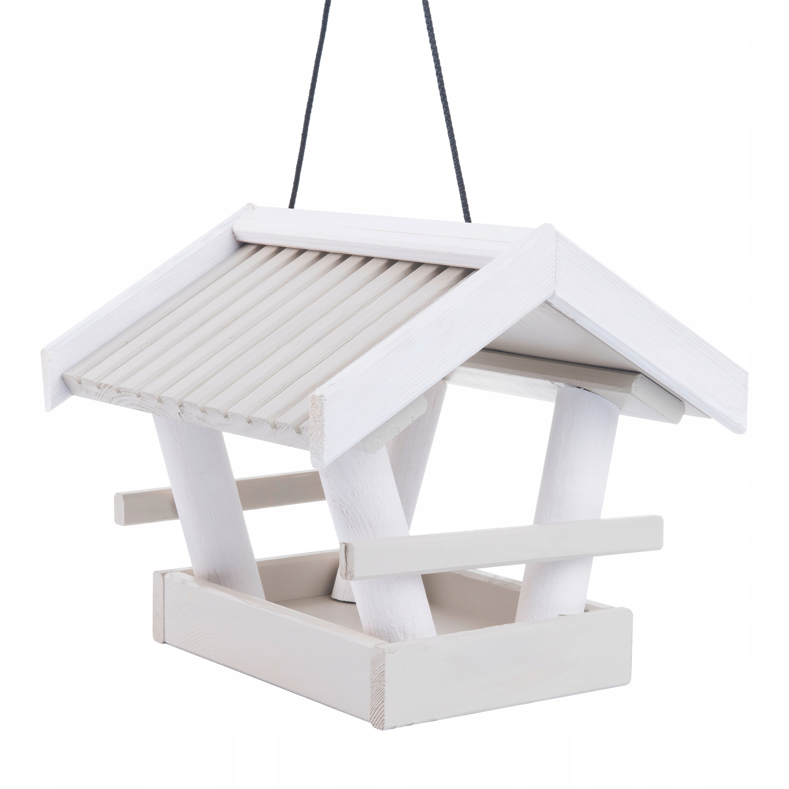 Karmnik Dla Ptaków Wiszący Drewniany Duży Solidny Na Balkon Słonecznik ...