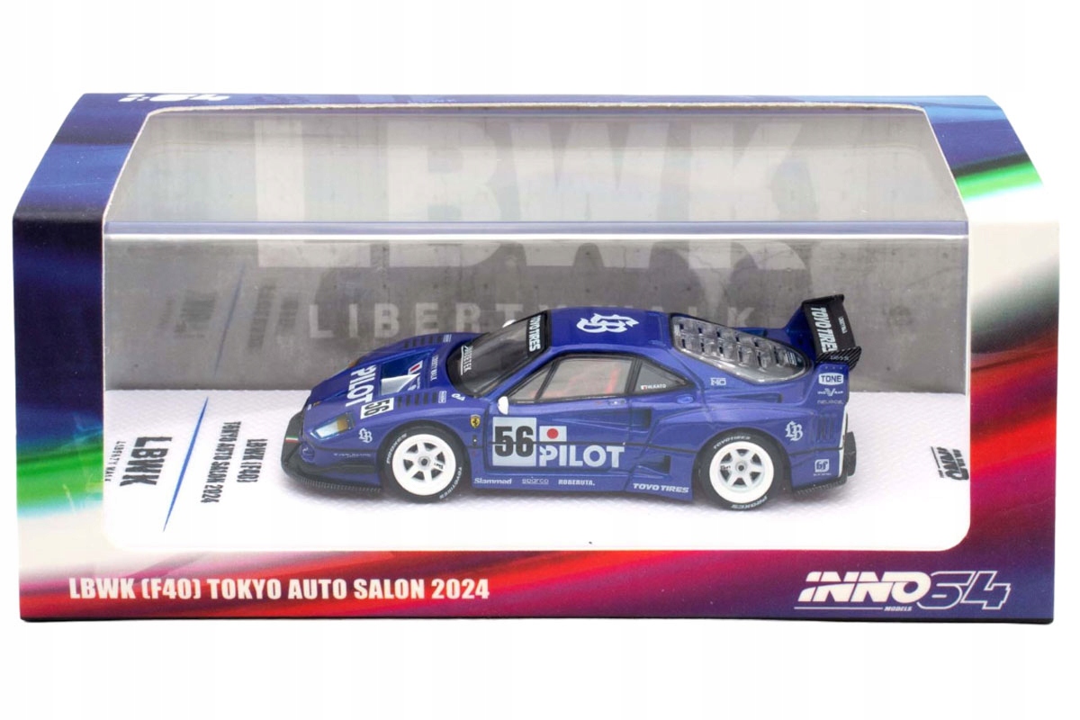 1:64 FERRARI F40 LBWK F40 Tokyo Auto Salon 2024 INNO64 model • Cena ...