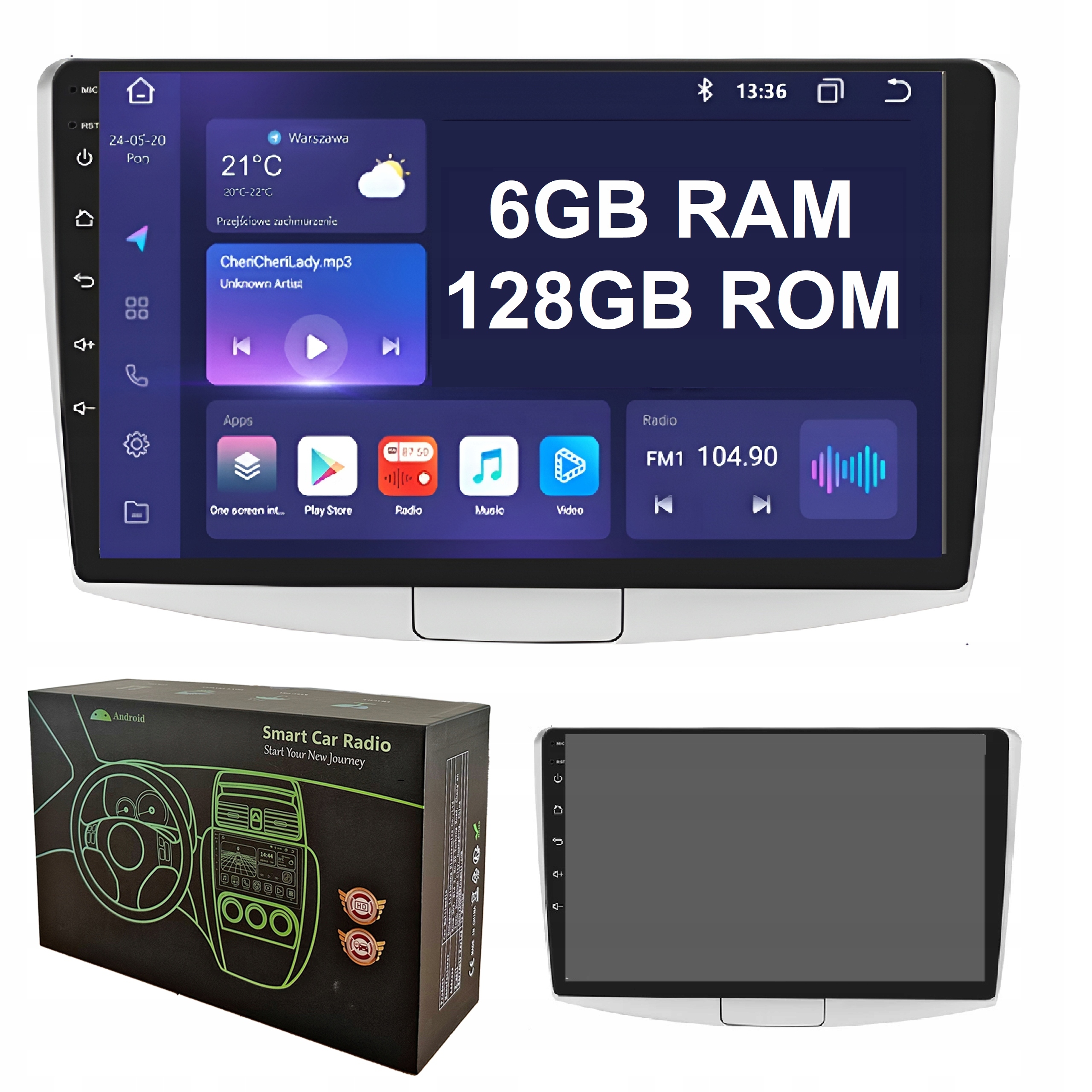 RADIO 2DIN NAWIGACJA ANDROID DO VW PASSAT B6 B7 CC 6/128GB DSP CARPLAY LTE - Sklep, Opinie, Cena ...