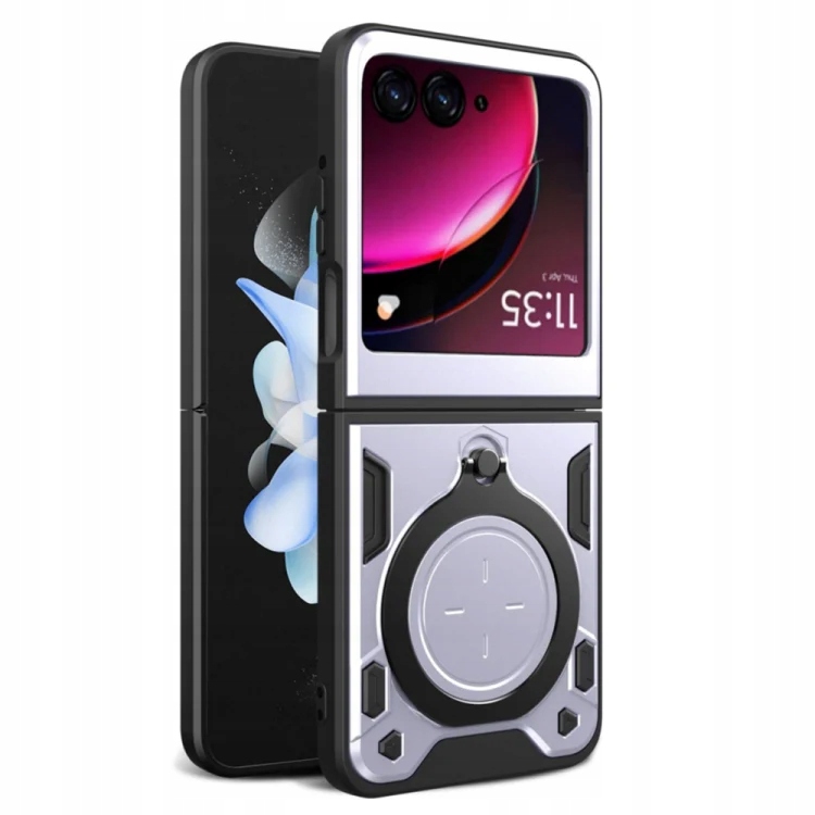 Etui do Motorola Razr 50 / Razr 60 CD Texture Magnetic Holder Phone ...