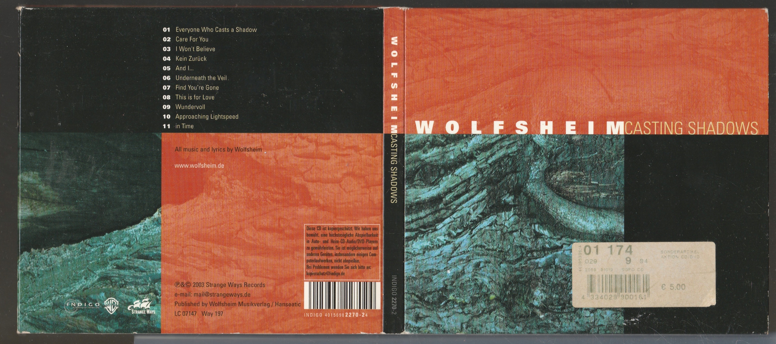 Casting Shadows Wolfsheim CD - porównaj ceny - Allegro.pl