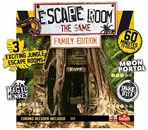 Escape Room: The Game - Family Edition | 3 Exciting Jungle Escape Rooms ...