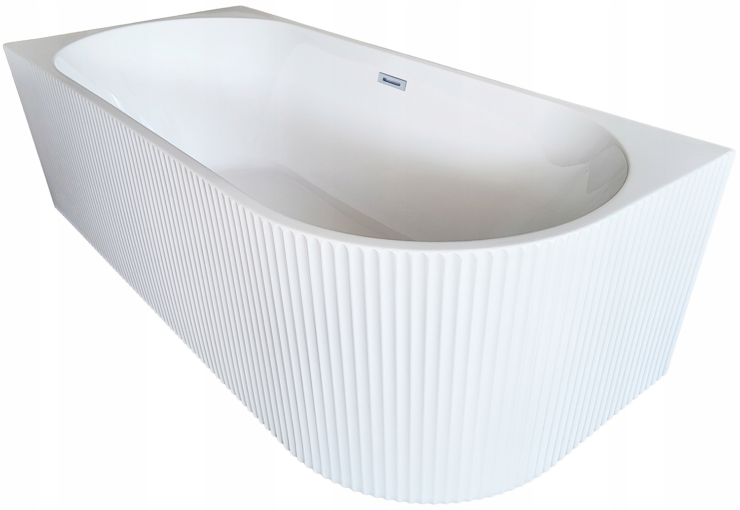 WANNA WOLNOSTOJĄCA NAROŻNA 170x80 PRZYŚCIENNA DO ŚCIANY LEWA RYFLOWANA (7103.170L) • Cena ...