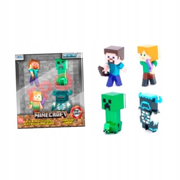 MINECRAFT FIGURKI METALOWE 6, 5CM 4SZT (4006333084621) • Cena, Opinie ...
