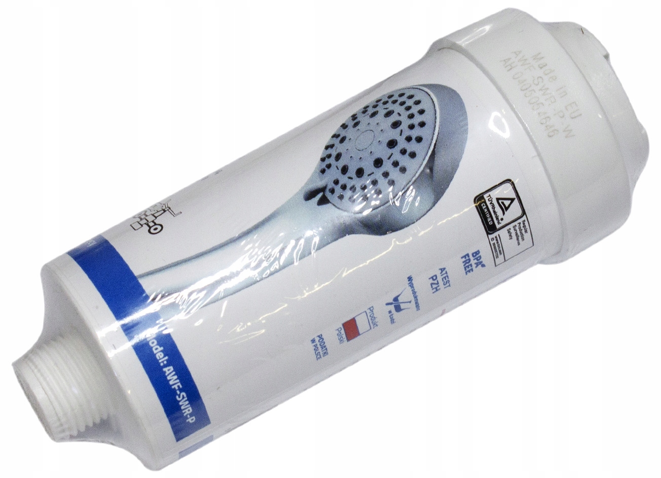 Filtr prysznicowy FITAQUA AWF-SWR-P zmiękczający pod prysznic BIAŁY ...