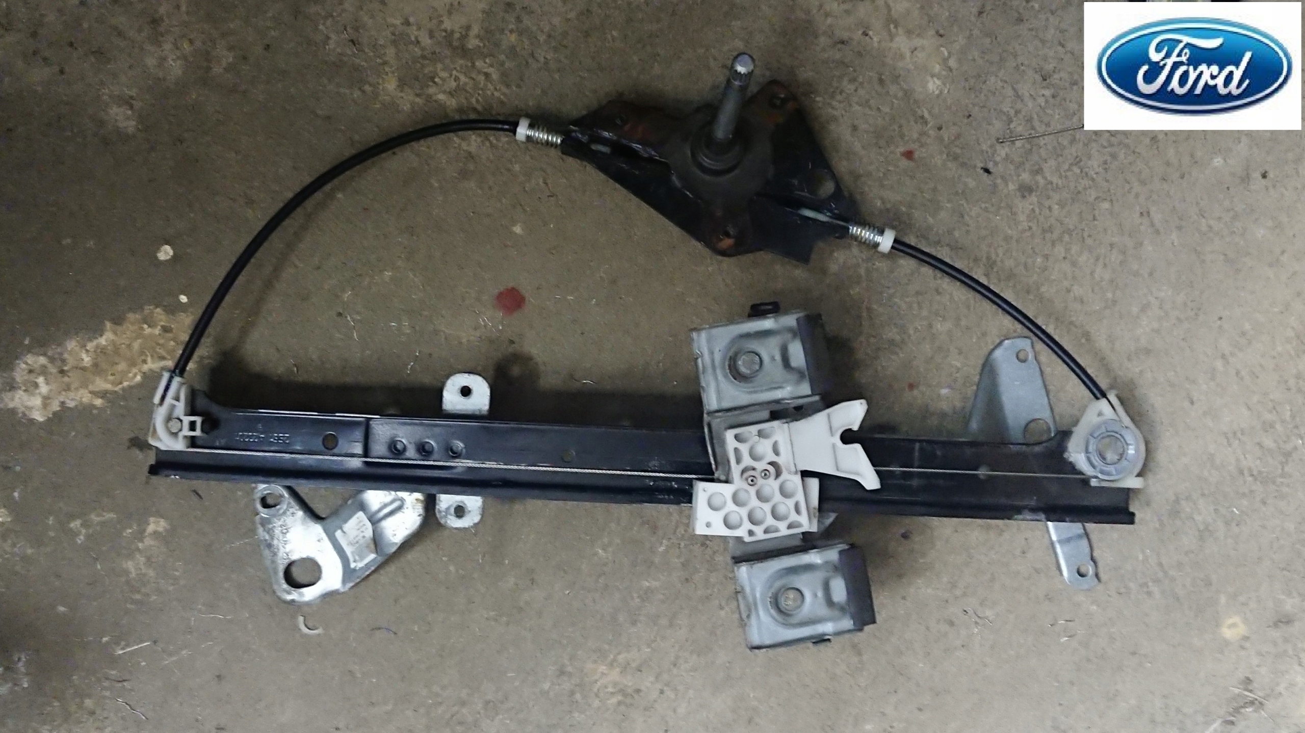 FORD FIESTA FUSION mk6 Podnośnik szyby Lewy 4/5D RECZNY NAPRAWA FORD ...