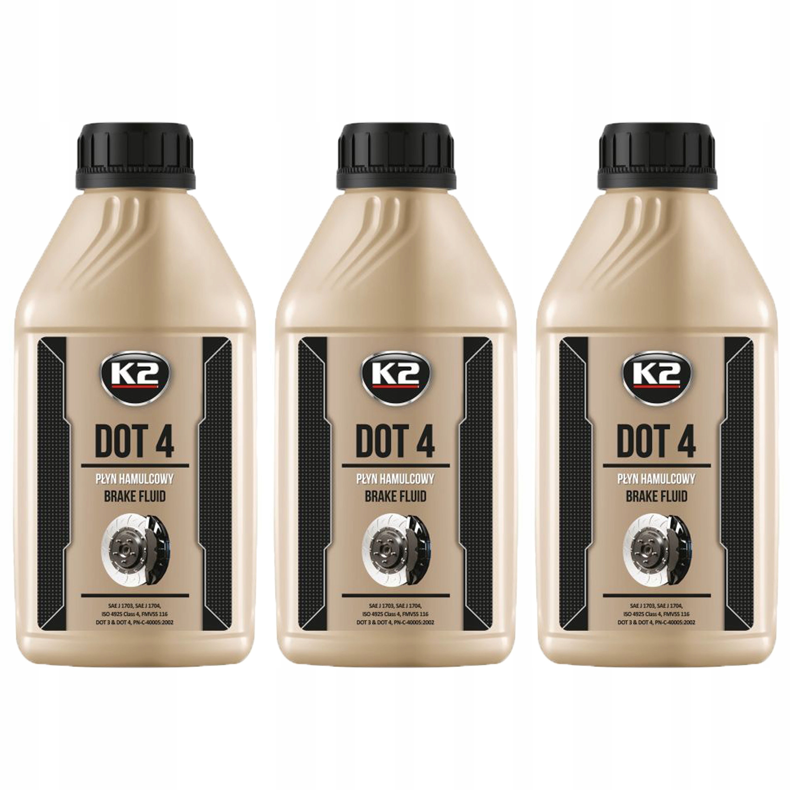 K2 DOT 4 - PŁYN HAMULCOWY / 500 ml x3 5906534390004 za 45.00PLN z ...