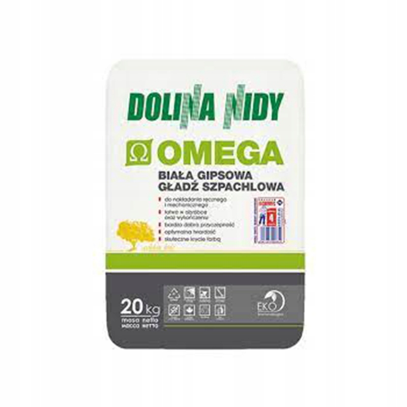 DOLINA NIDY GŁADŹ GIPSOWA OMEGA 20KG 13498607025 - Allegro.pl
