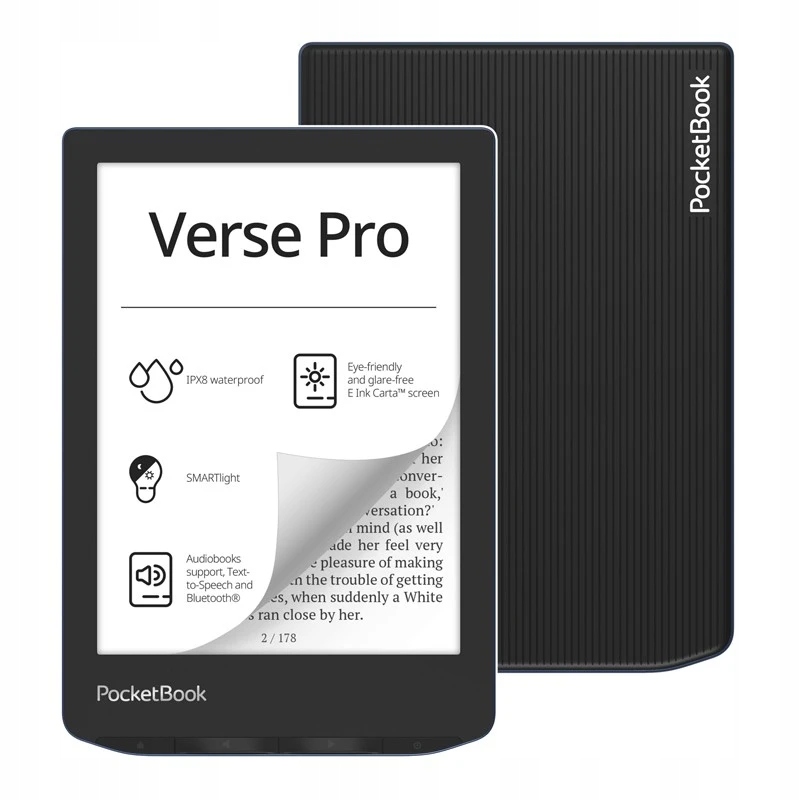 Czytnik Ebook PocketBook Verse Pro 16 GB 6 Cali Czarny Azure - Sklep ...