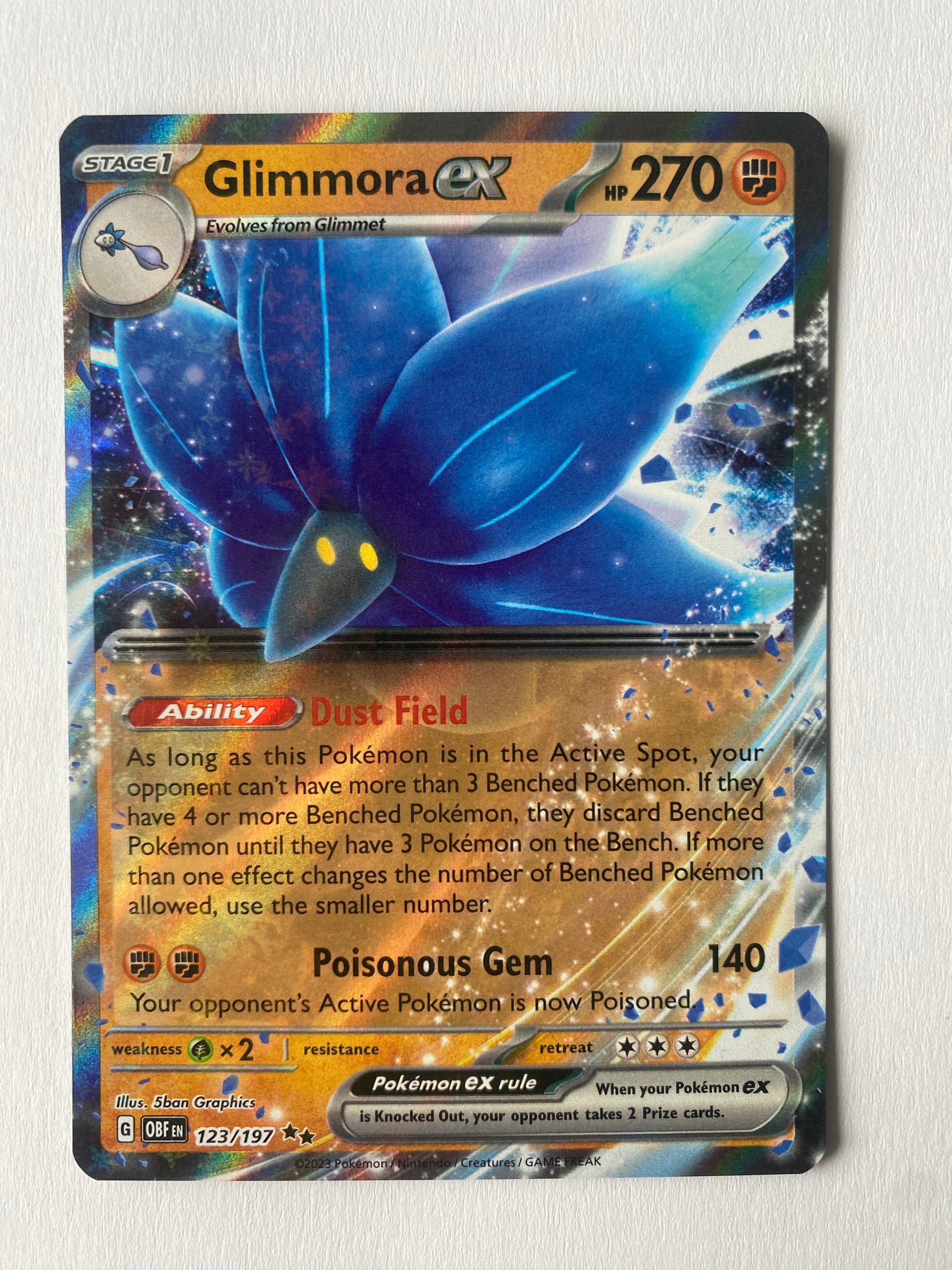 Obsidian Flame Ultra Ritka 123/197 Glimmora ex, • Ár, Vélemények - Allegro