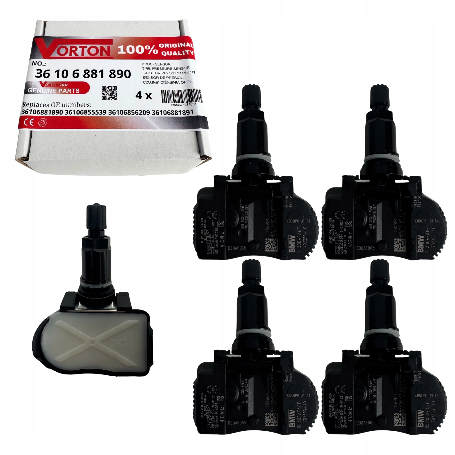 CZUJNIKI CIŚNIENIA OPON RDCi BMW X1 F48 X2 F39 X5 F15 X6 F16 X5M F85 ...