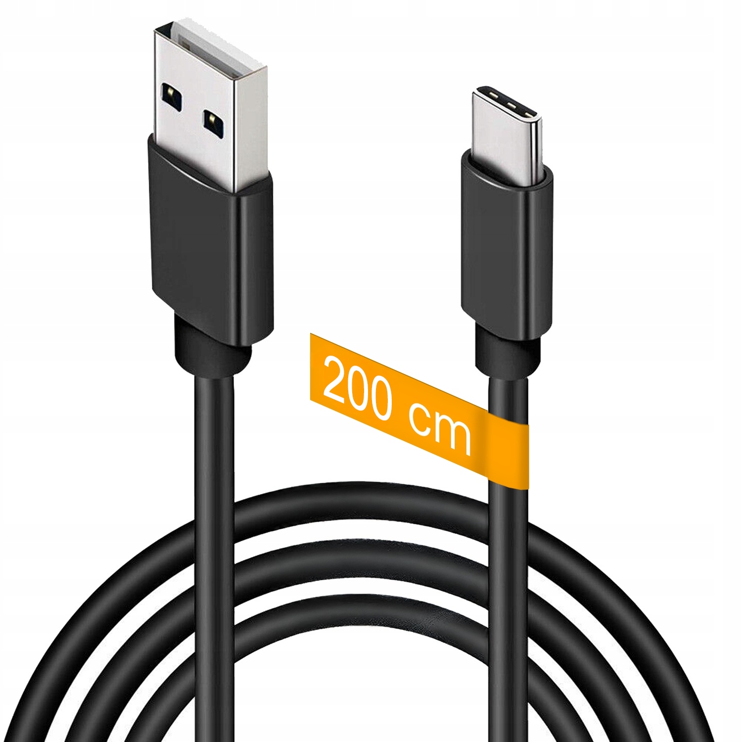 Kabel Hello Case USB - USB typ C 2 m czarny - Sklep, Opinie, Cena w Allegro