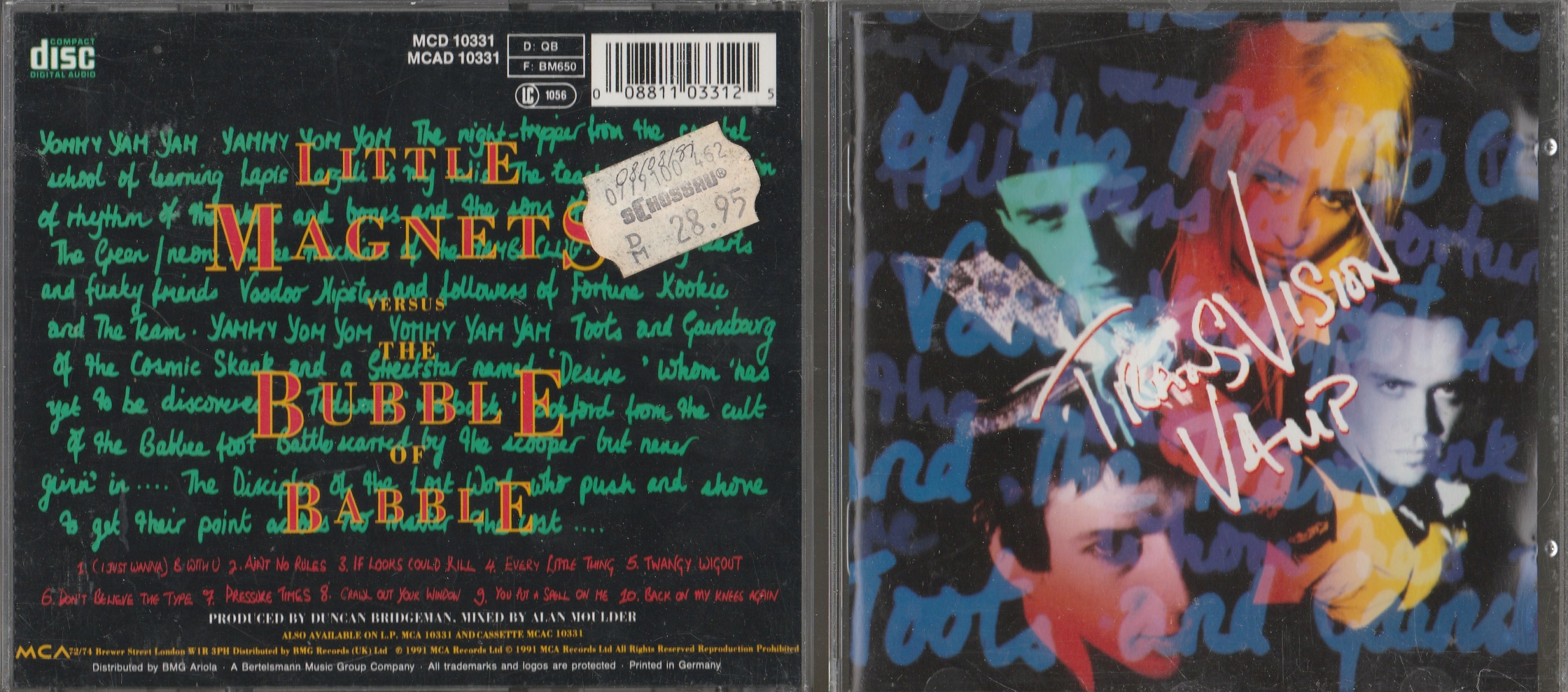 Płyta CD Transvision Vamp - Little Magnets Versus The Bubble Of Babble ...