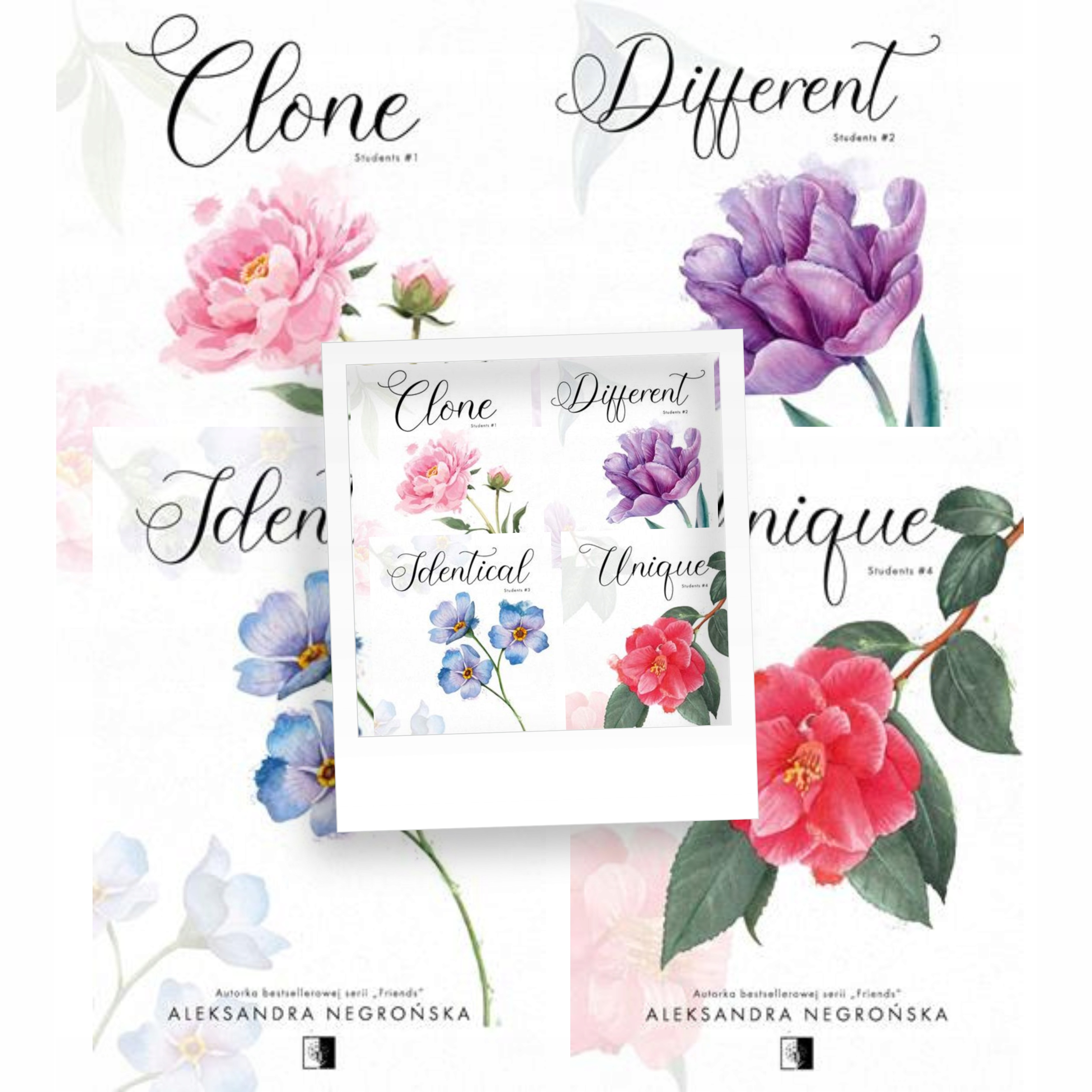 PAKIET Students Clone Different Identical Unique Negrońska TOM 1-4 ...