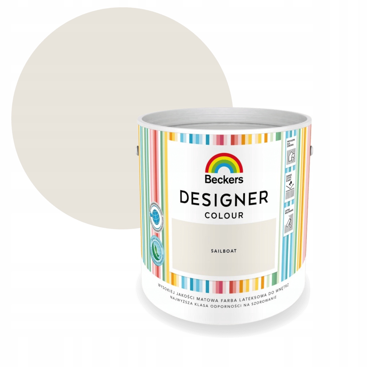 Farba lateksowa ścienna Beckers 5 l Sailboat mat (5902829032024) • Cena, Opinie • Farby ...