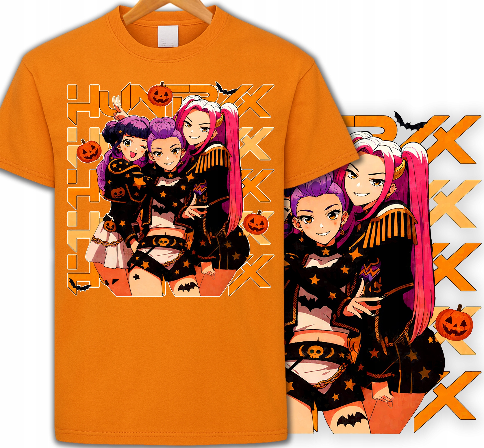 DĚTSKÉ TRIČKO ORANŽOVÉ - HUNTRIX DEMON HUNTERS HALLOWEEN M 140 Cm za ...