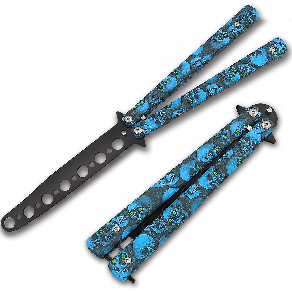 TRÉNINKOVÝ NŮŽ MOTÝLEK TUPÝ MOTÝLEK MODRÝ za 198 Kč - Allegro