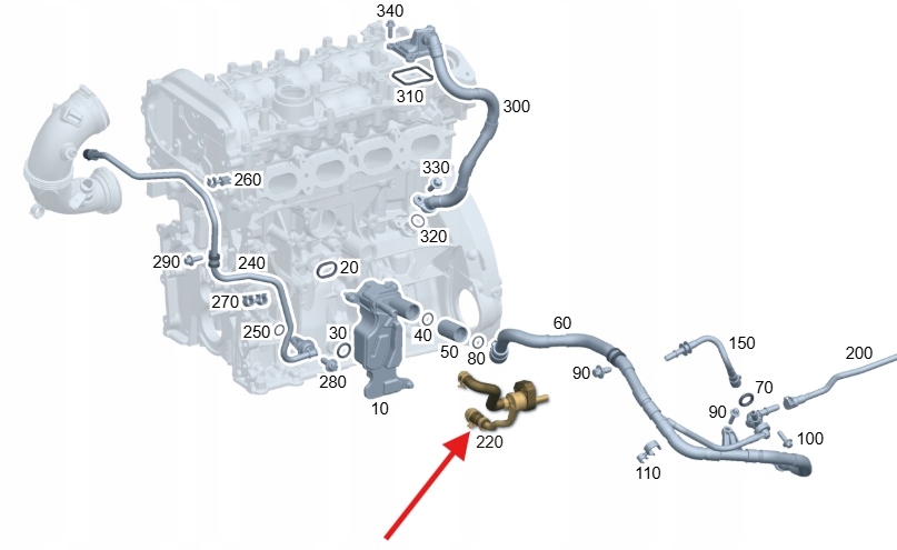Mercedes-Benz OE A2740187201 przewód odpowietrzający 0646680171748 za ...