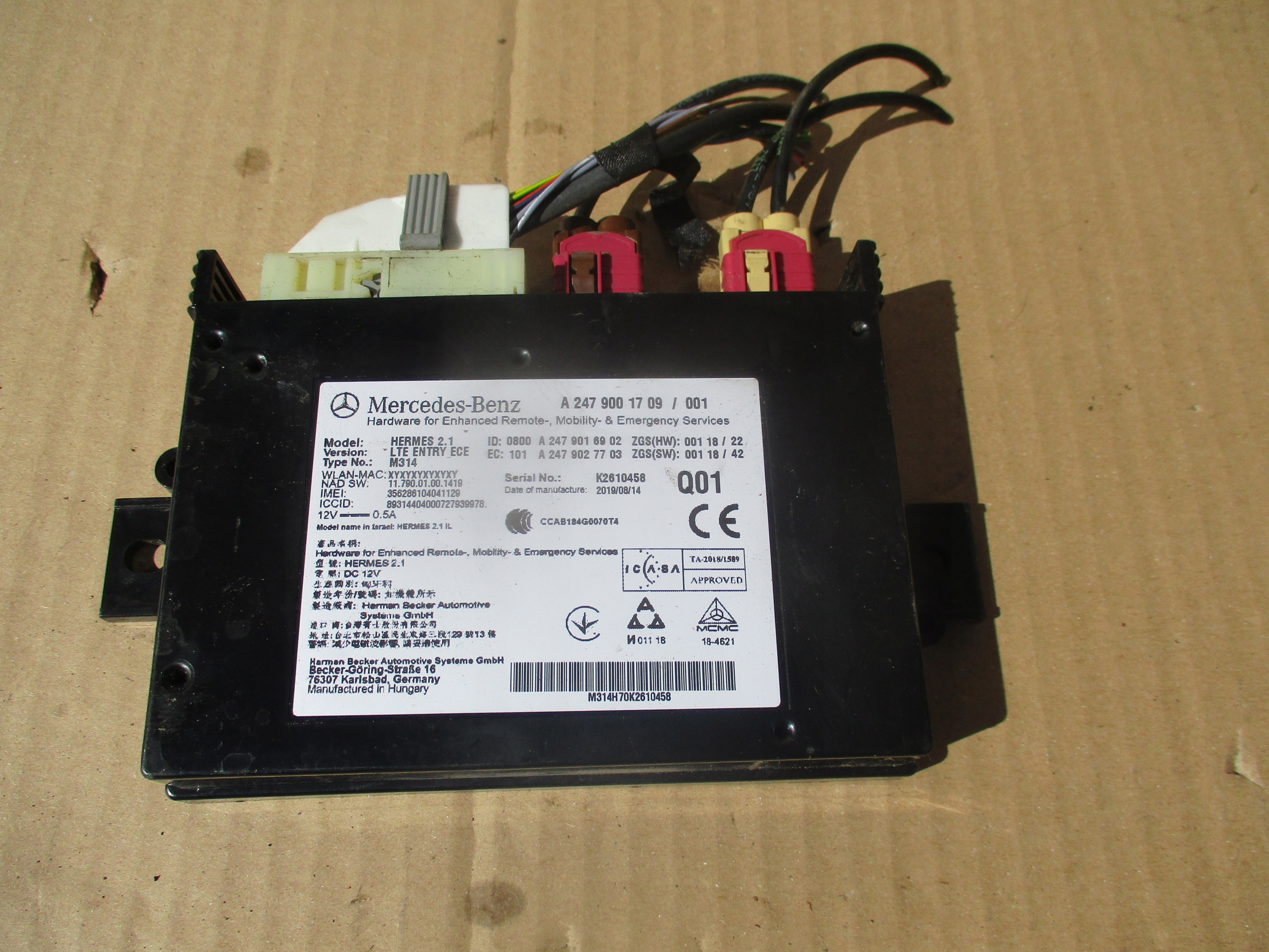 MODUŁ STEROWNIK RADIA MERCEDES SPRINTER W907 W910 VITO W447 A2479001709 za 119.00PLN z bojanowo ...