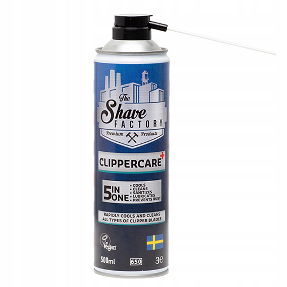 Spray do maszynek The Shave Factory Clipper Care 5in1 dezynfekcja 500ml ...