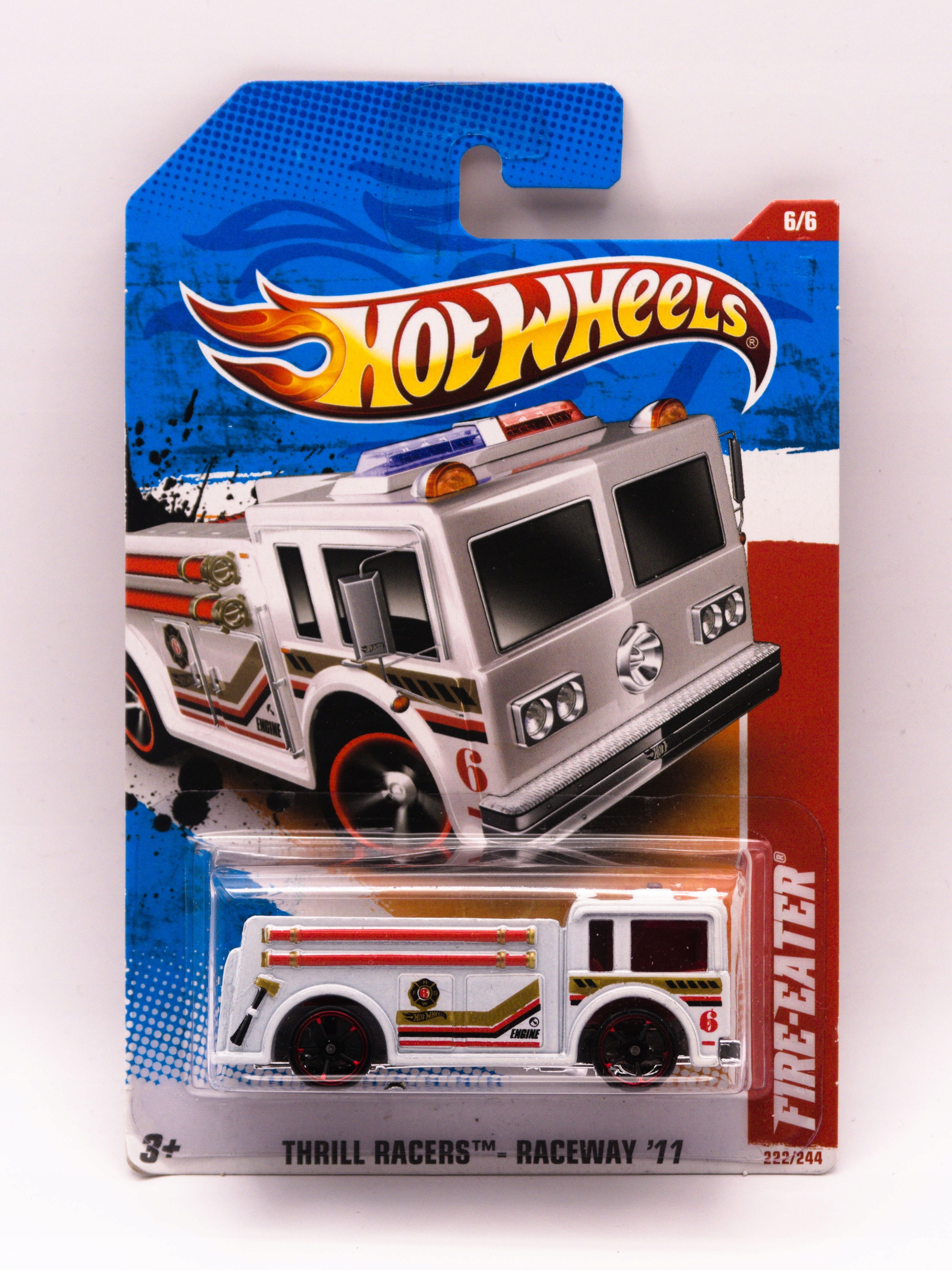 HOT WHEELS Fire-Eater Fehér, (027084944341) • Ár, Vélemények - Allegro