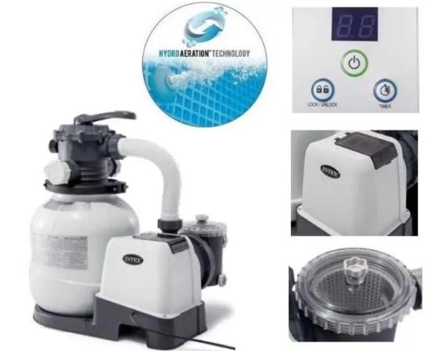 Pompa piaskowa + Chlorynator Intex 26680 10000 l/h (6941057417868 ...